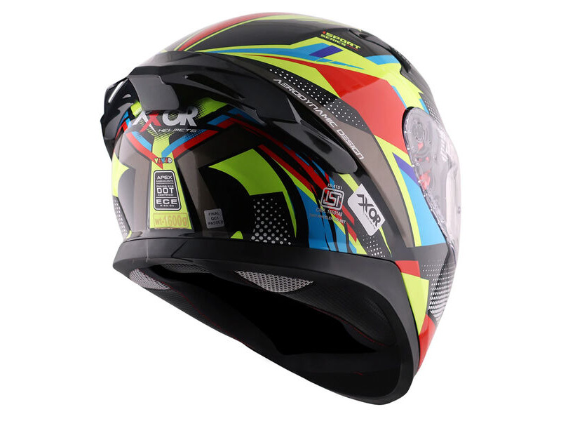 AXOR Apex Full Face Helmet - Vivid Graphic | £124.99 | Motorcycle ...