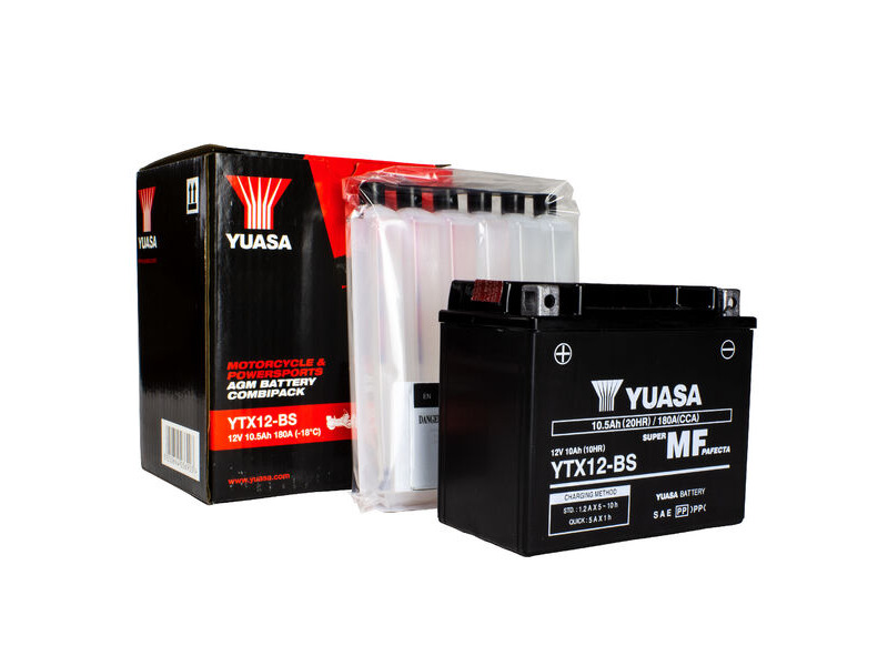 YUASA YTX12BS-12V MF VRLA - Dry Cell, Includes Acid Pack For Sale In ...